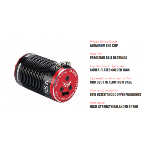 REDS GEN3 V8 BRUSHLESS MOTOR 4 POLE SENSORED